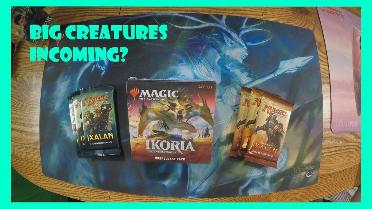 Ikoria Prerelease Kit & Ixalan Packs = BIG CREATURES - YouTube