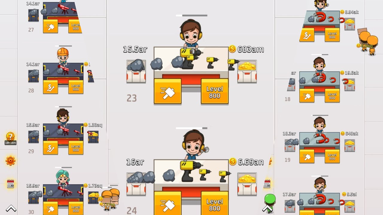 All Max Level - Idle Factory Tycoon - YouTube