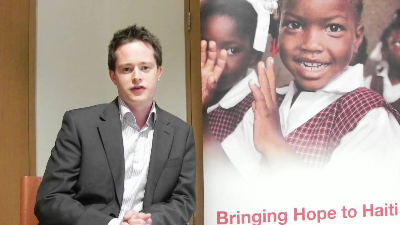 Conor Gilbride Gives his Hope for Haiti - YouTube