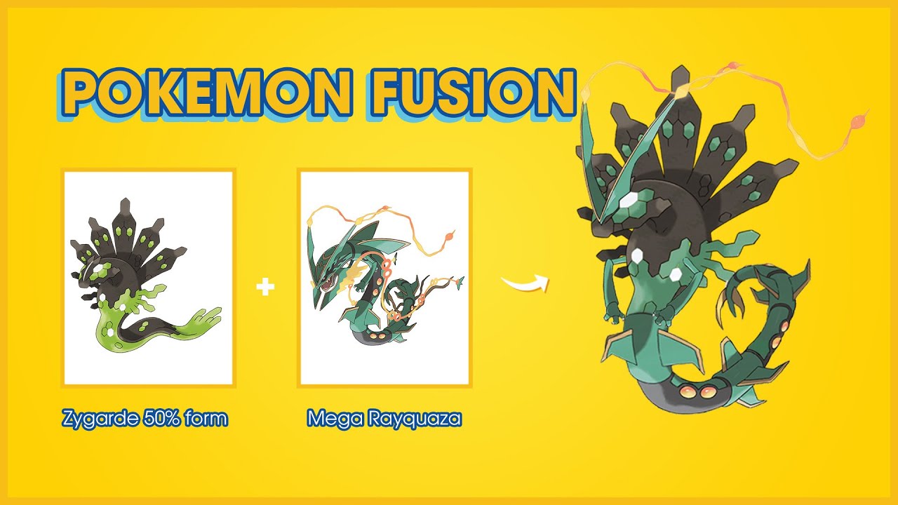 Pokemon Fusion | Zygarde 50% form + Mega Rayquaza - YouTube