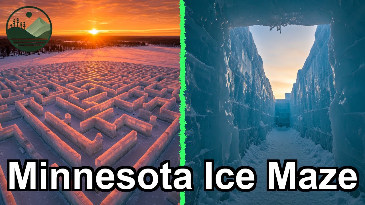 Exploring the Magical Minnesota Ice Maze in Eagan ️ | Winter Wonderland ...