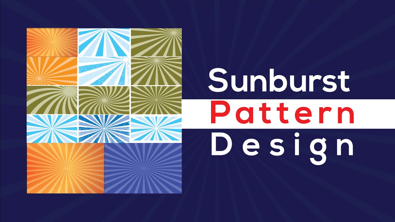 How to Make Vector Sunburst Effect in Illustrator. - YouTube