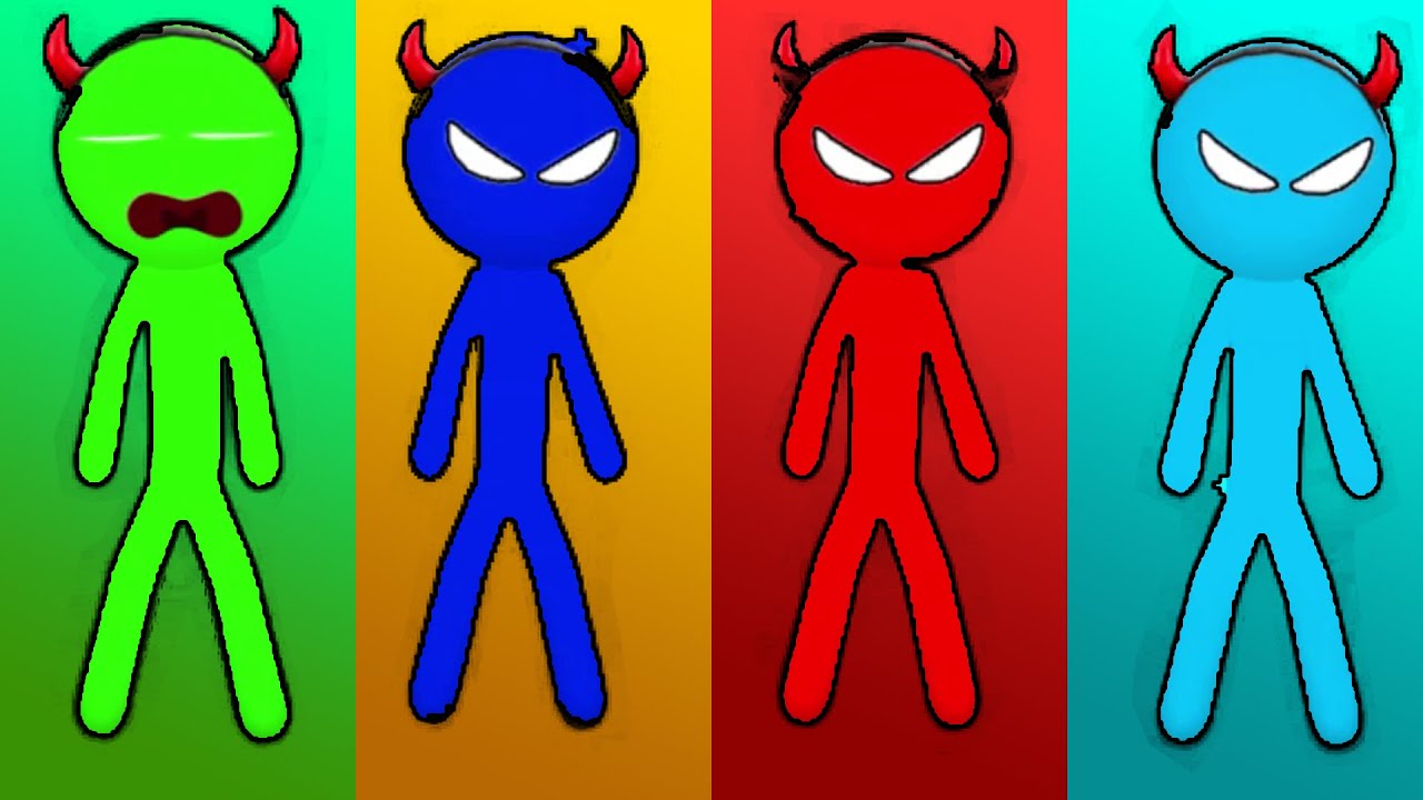 8 Stickman Party All Random Funny MINIGAMES 1 2 3 4 Player Games 2022 ...