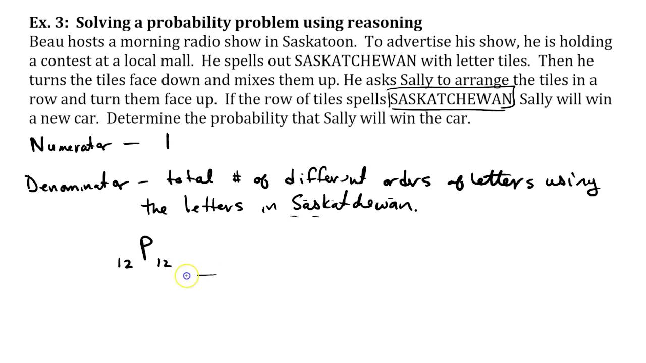 5 3 Probability using Counting Methods 3 - YouTube
