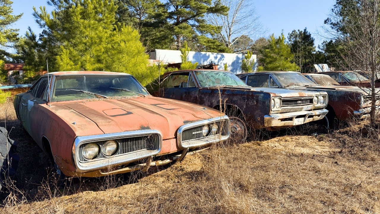 MASSIVE Southern SECRET Junkyard Full of Classic Cars! - YouTube