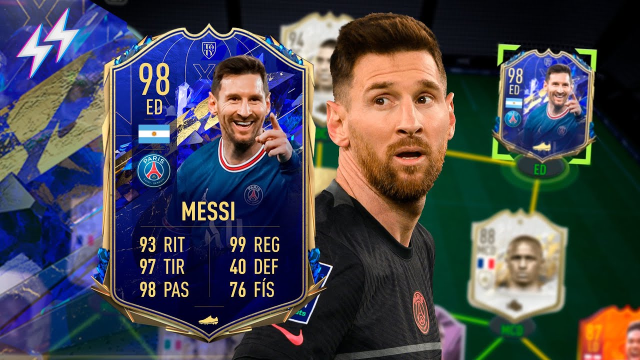 EL MEJOR ED DEL JUEGO? MESSI 98 TOTY REVIEW! FIFA 22 ULTIMATE TEAM ...