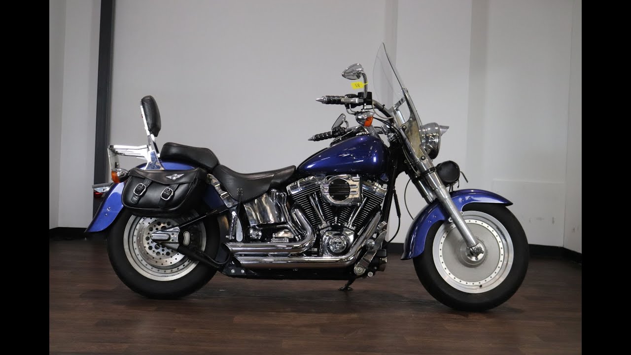 2001 HARLEY-DAVIDSON FLSTFI FAT BOY - WALK AROUND TOUR & START UP - YouTube