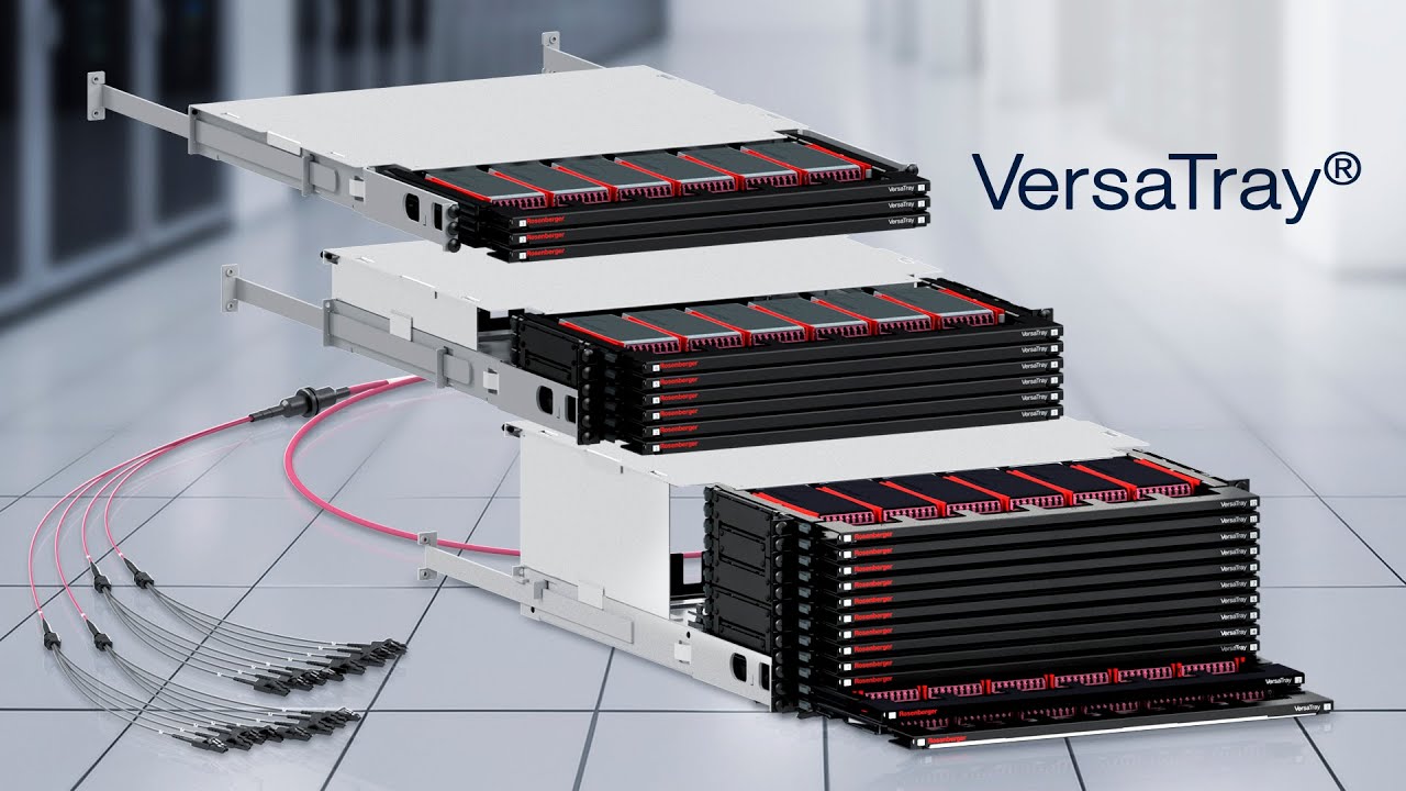 VersaTray® 19" Tray system for data center cabling - YouTube