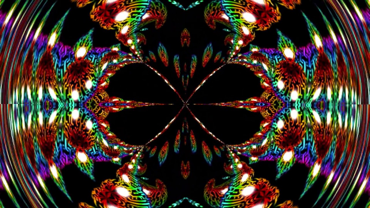 Electric Neon Orbs Abstract Fractal Art HD - YouTube