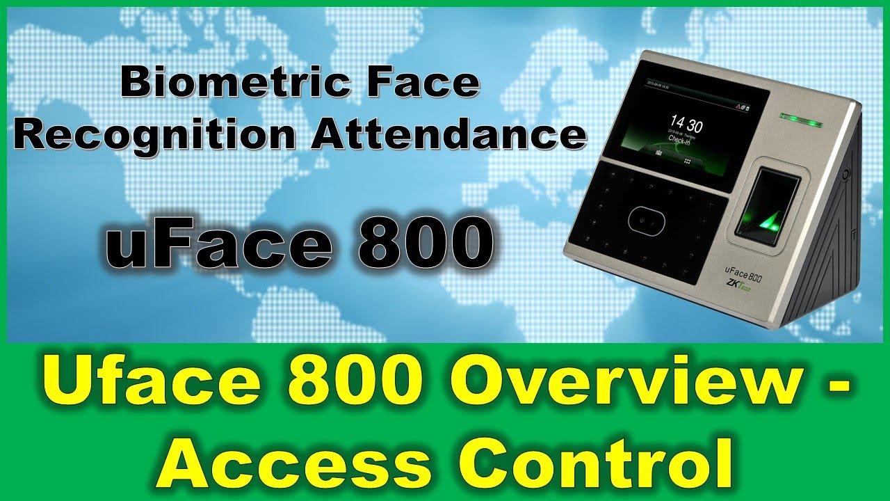 Biometric Face Recognition machine Uface 800 Overview - For Access ...