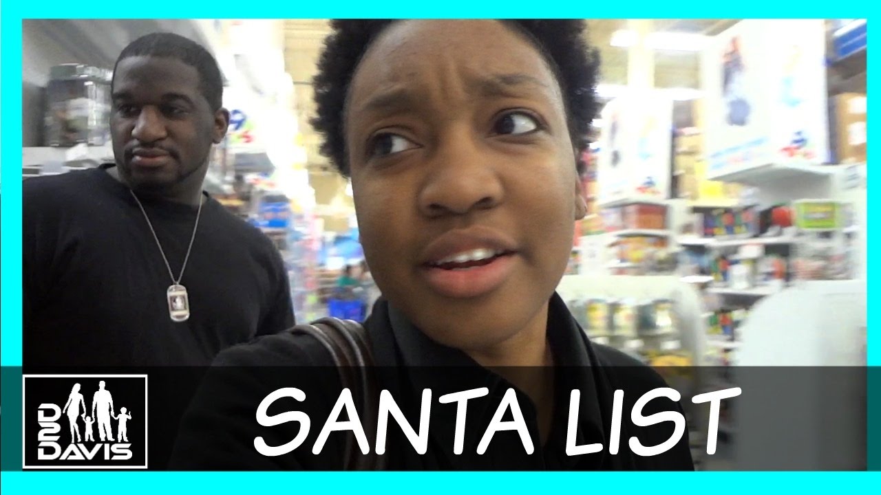 SANTA LIST | BLACK FAMILY VLOGS - YouTube