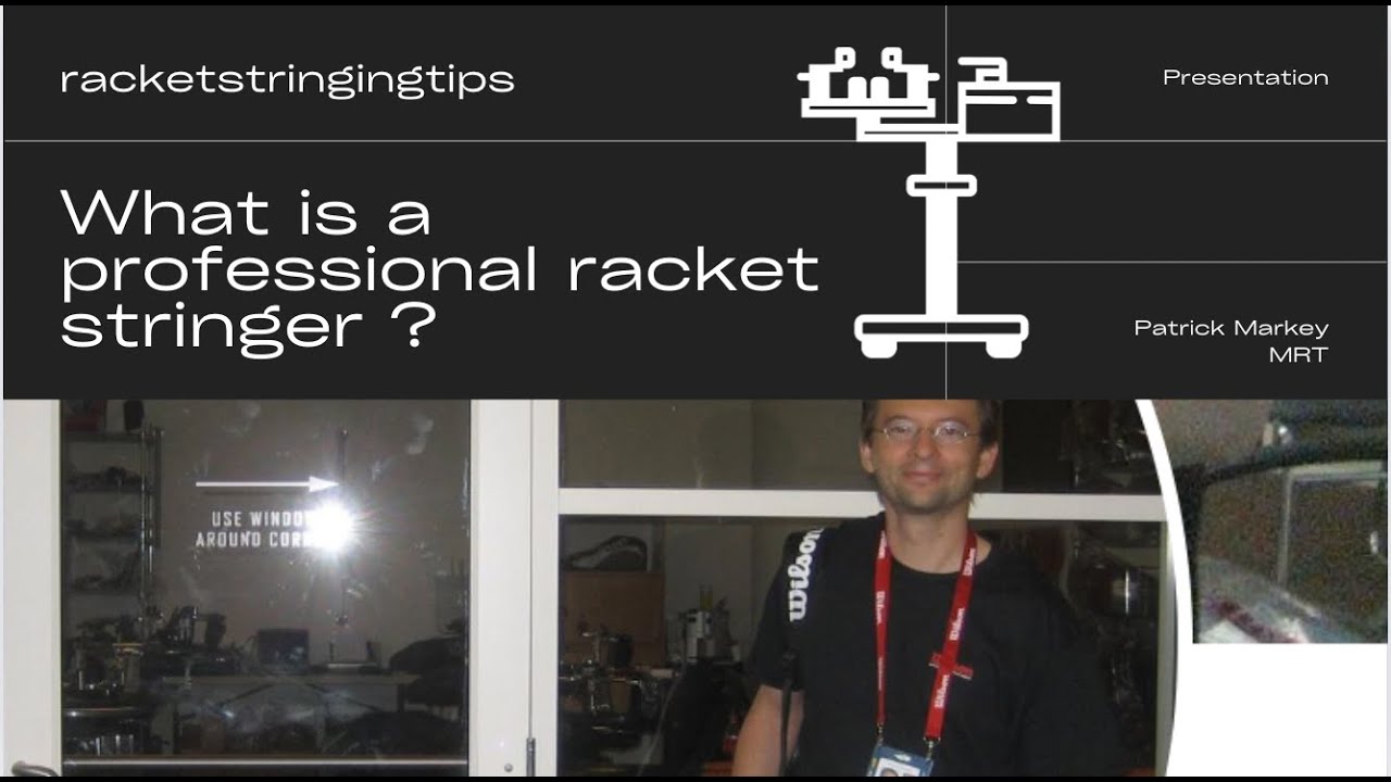 What is a professional racket stringer ? Today we break down the basics ...
