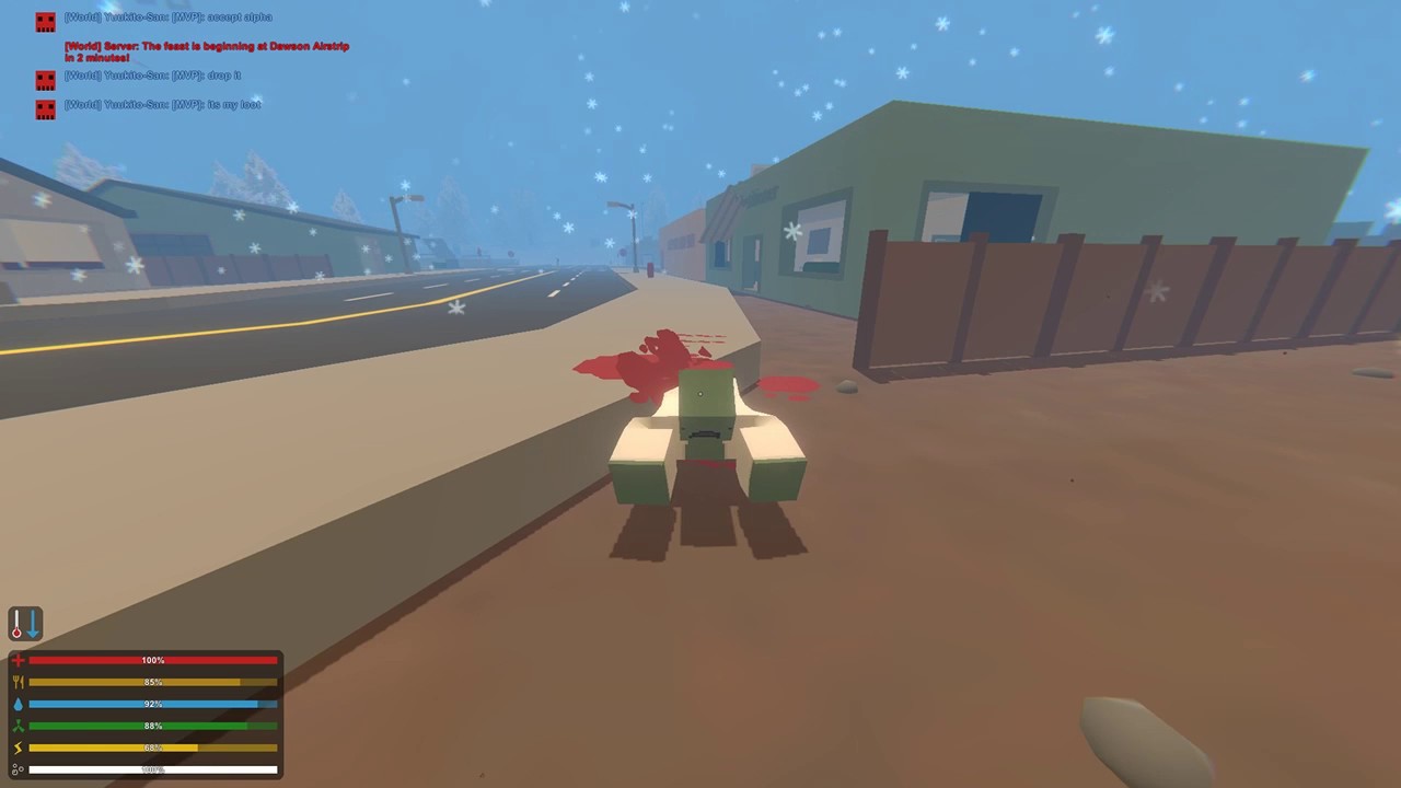 Unturned Multiplayer Gameplay On Yukon Snow Map - YouTube