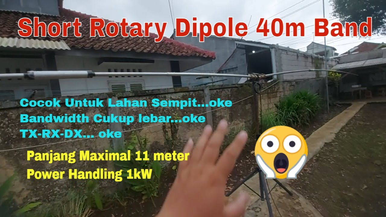 Short 40m Band Antena Rotary Dipole Terbaru - YouTube