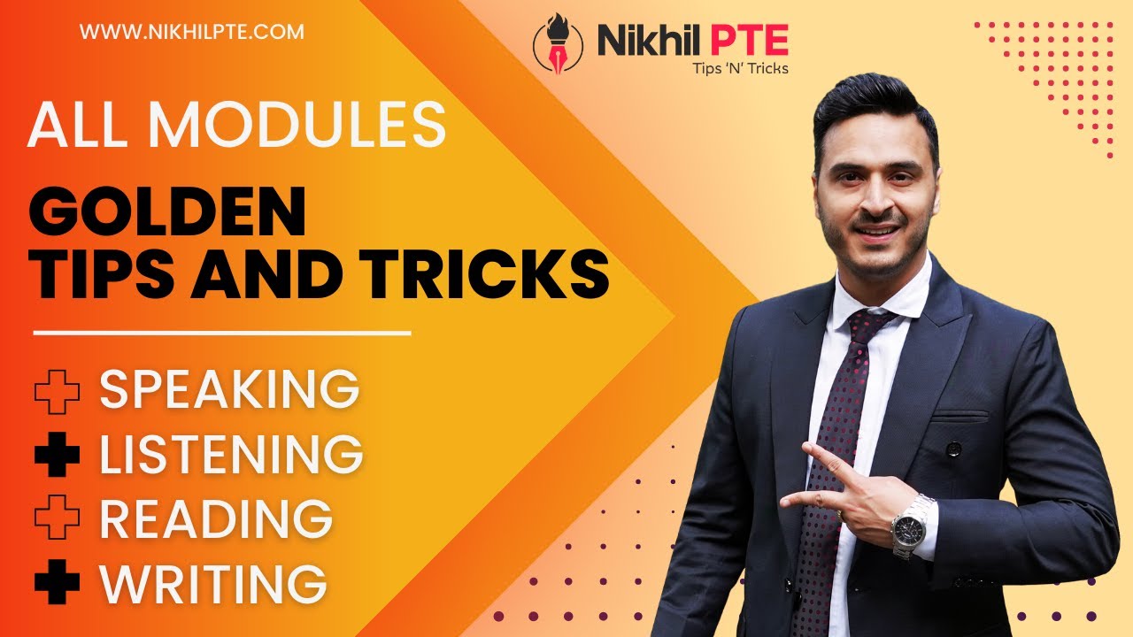 BEFORE PTE EXAM GOLDEN TIPS AND TRICKS BY NIKHIL IN HINDI || PTE BY ...