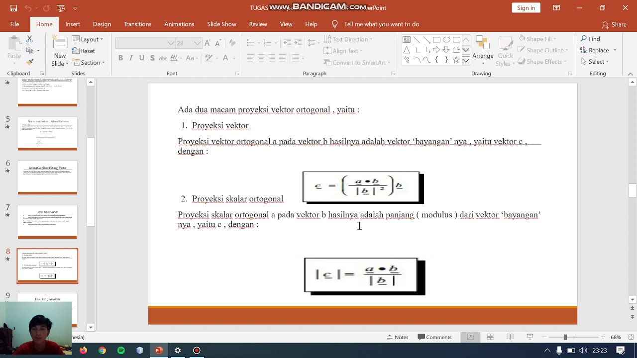 Aritmatika (ilmu hitung) & Hasil Kali ; Proyeksi pada Vektor - YouTube