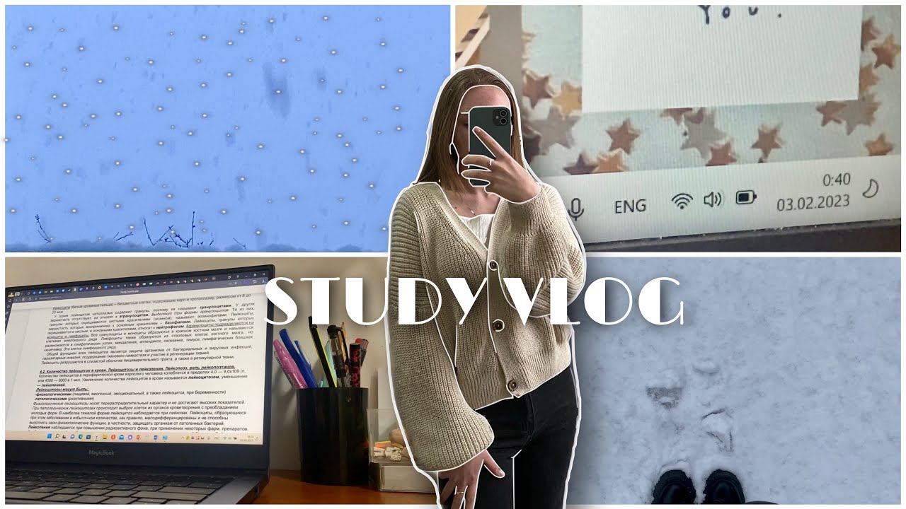 STUDY VLOG // study 10 hours // productive day in my life as a medical ...
