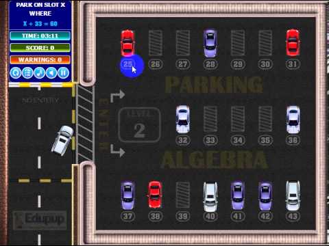 Parking Algebra Game Overview to Show You How to Play This Cool Math ...