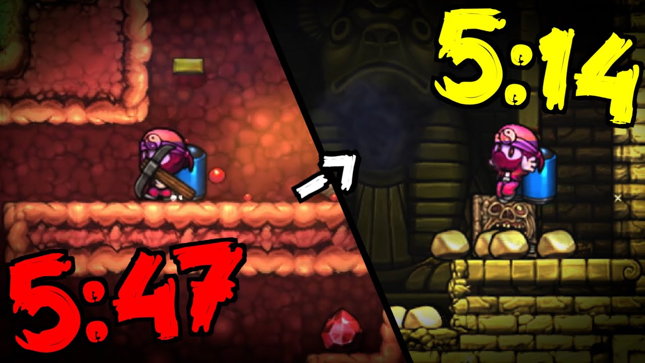 How I Improved One Of The Worst World Records In Spelunky... - YouTube