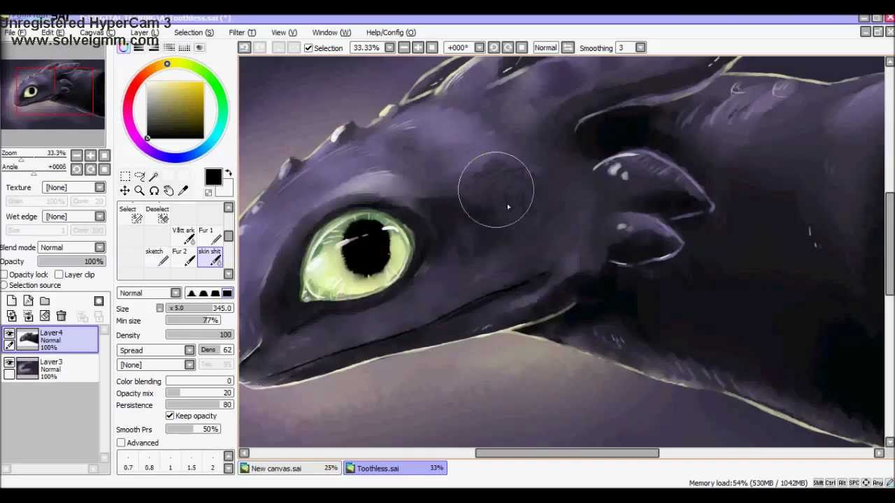 Toothless (Dreamworks "How To Train Your Dragon") - Fan Art - YouTube