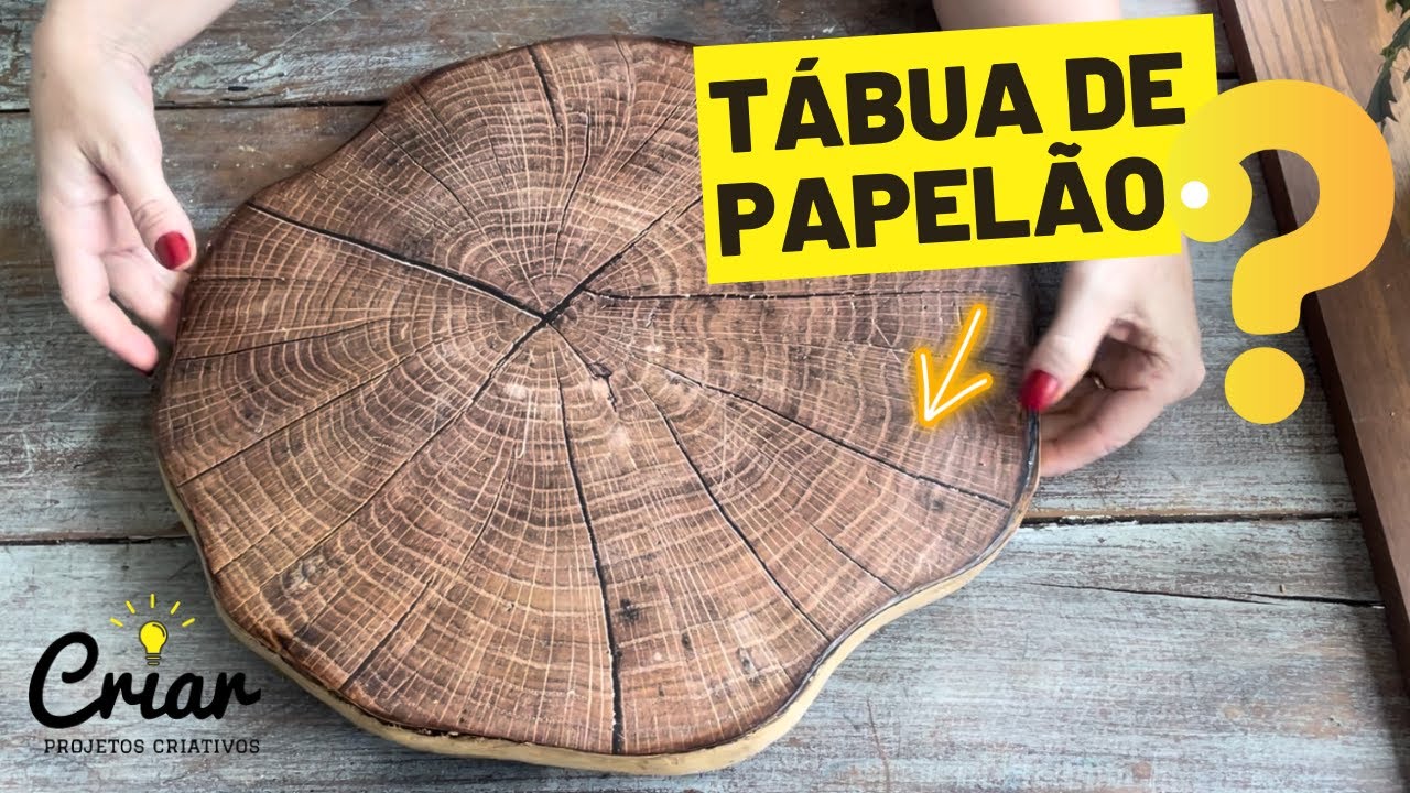 TÁBUA DE PAPELÃO| Faça Você Mesmo |CARDBOARD BOARD| Diy - YouTube