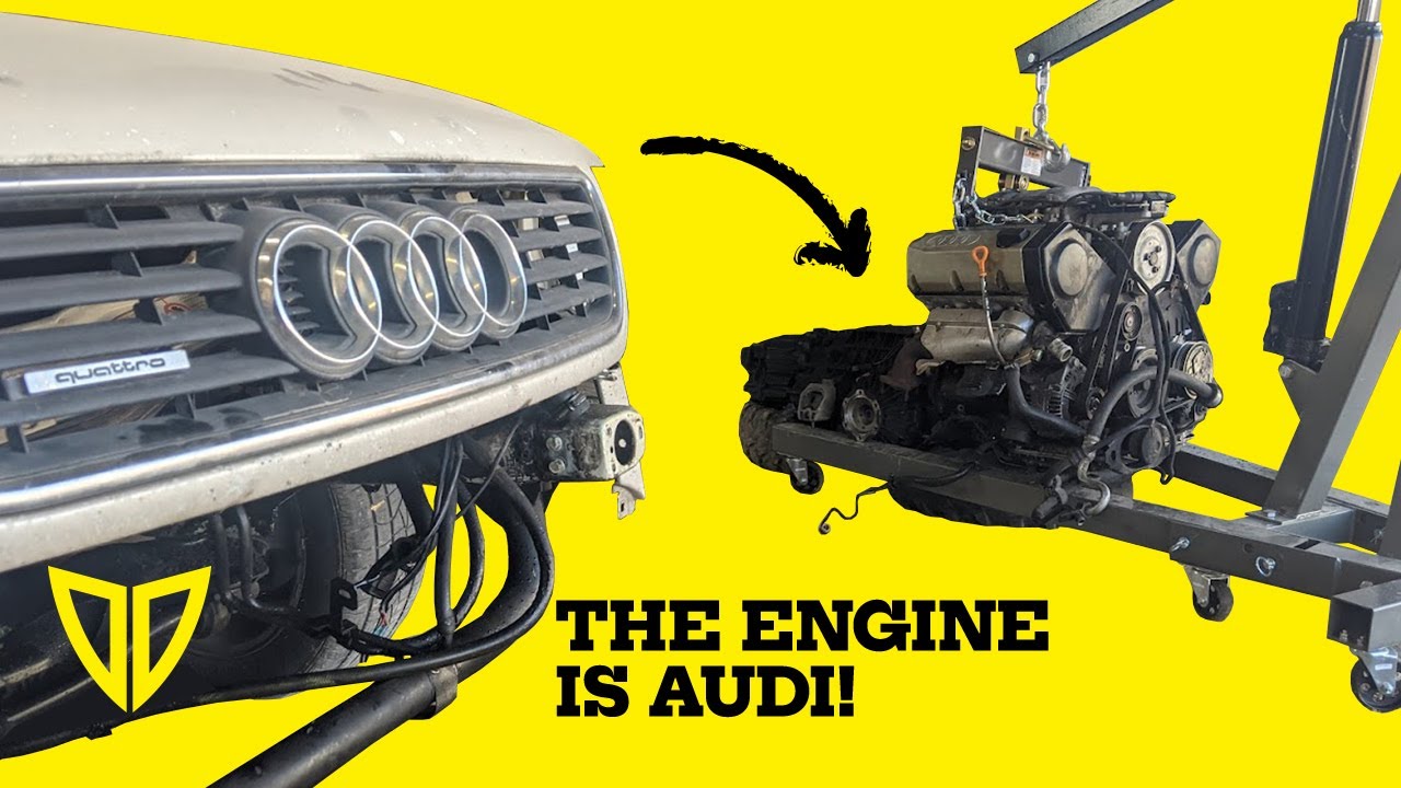 PULLING THE ENGINE ... AUDI! 1995 Audi A6 Avant Quattro 2.8 V6 (C4 ...