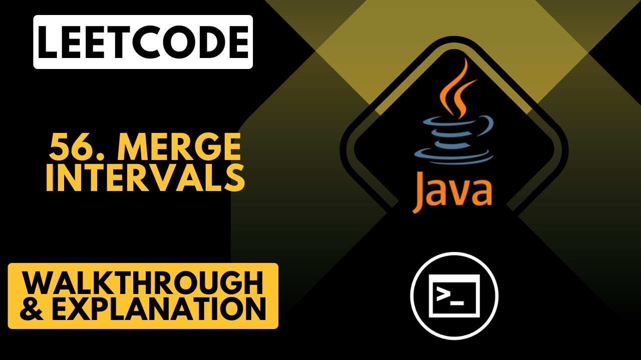 Leetcode 56 Merge Intervals Java Youtube 3155