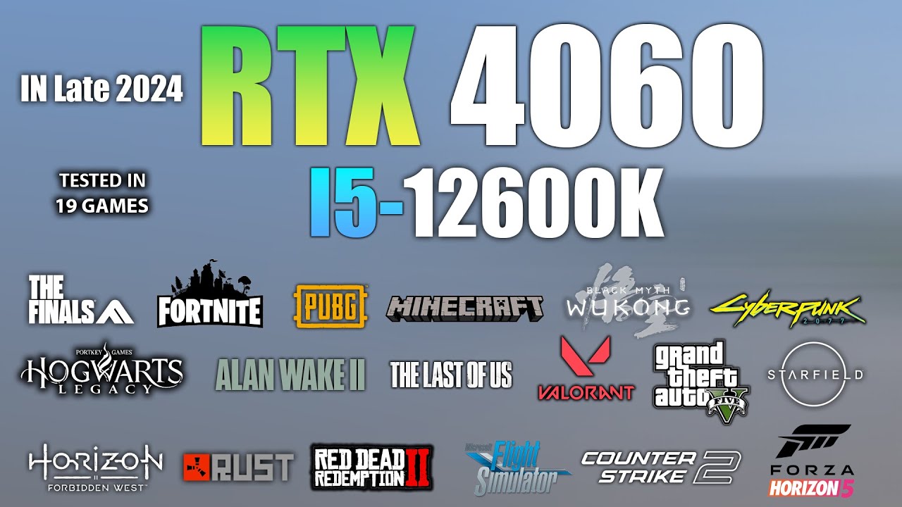 RTX 4060 + I5 12600K : Test in 19 Games - RTX 4060 Gaming - YouTube