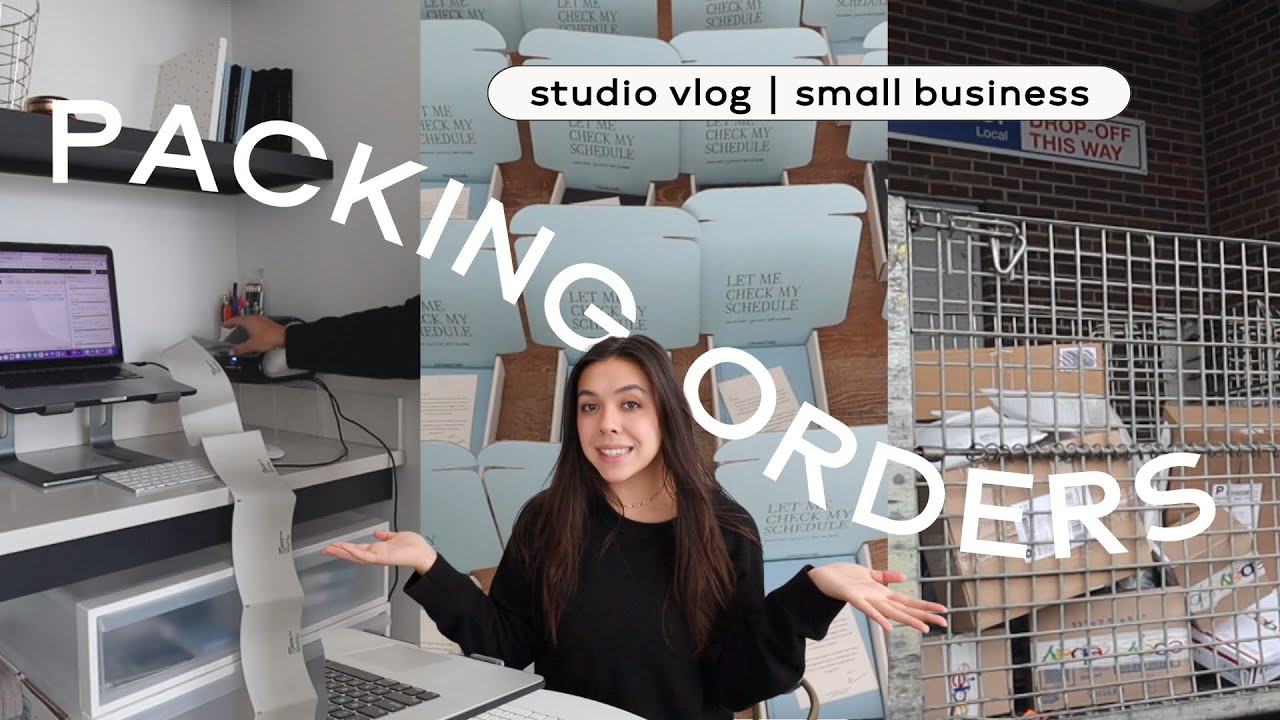 STUDIO VLOG 01: packing black friday orders + my shipping process ...