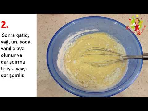 🔵 Sadə keks hazırlanması #2 | Sade keks hazirlanmasi | asan ve dadli