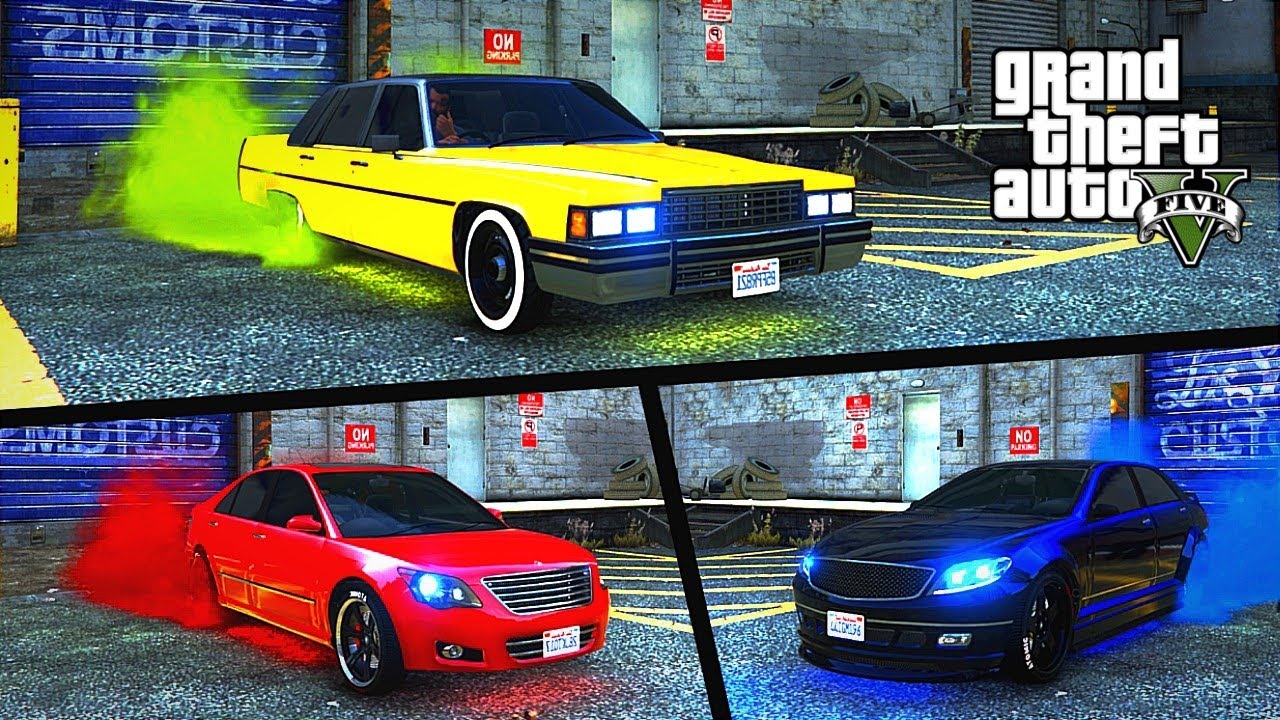 GTA 5 - Best Story Mode Sedans Car Customization | Part 1 - YouTube