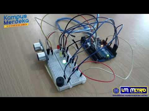 Sensor Ultrasonik, LED, dan Buzzer - Arduino Uno - YouTube