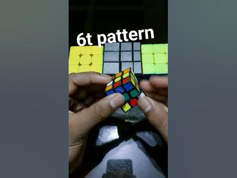 6t pattern on my small 3x3 rubiks cube #shorts #youtubeshorts #short - YouTube