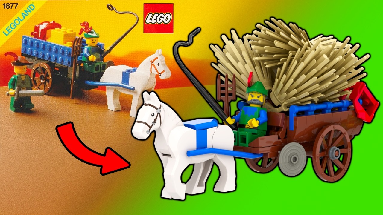 LEGO 1877 Crusader's Cart Redesign | Full Tutorial - YouTube
