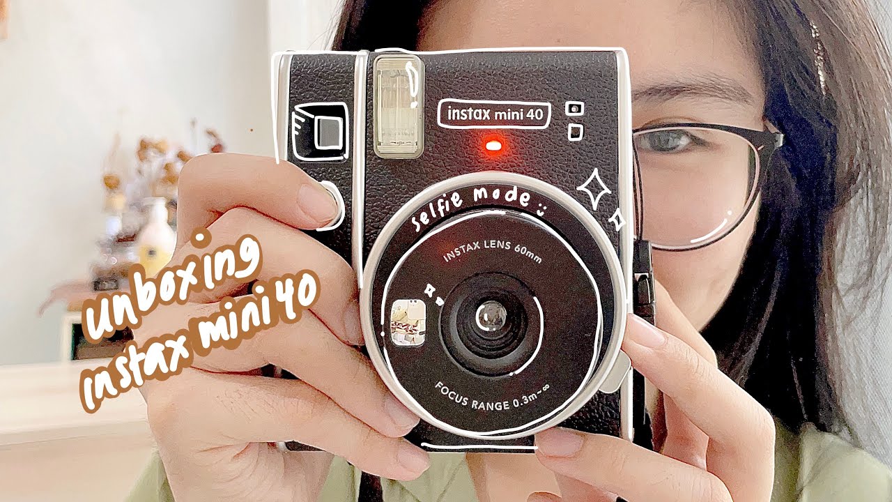 Unboxing instax mini 40, aesthetic camera - YouTube