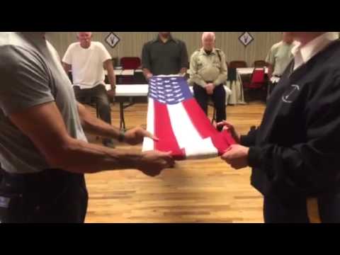 Three Man Flag Fold - YouTube