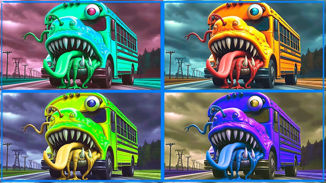 🚌😱 Monster School Bus Eater – Coffin Dance 🎶 Tiles Hop (Hard Mode ...