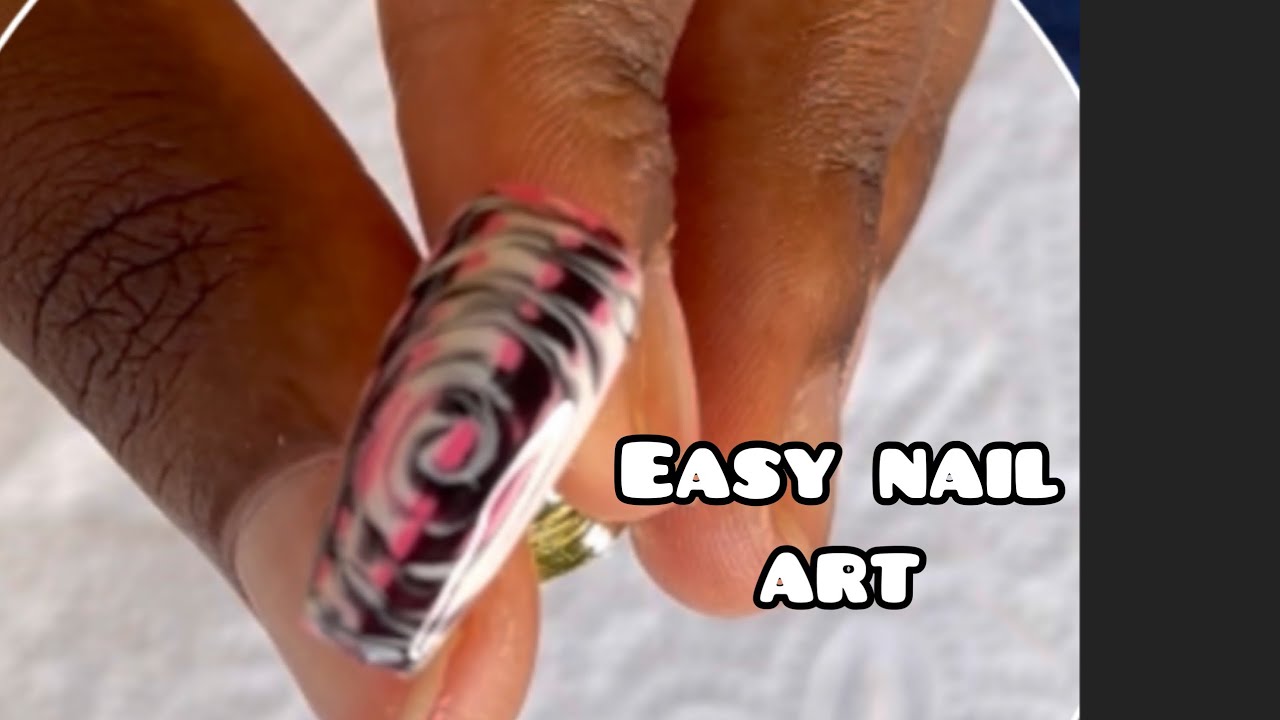 Simple nail art design/ South African YouTuber - YouTube