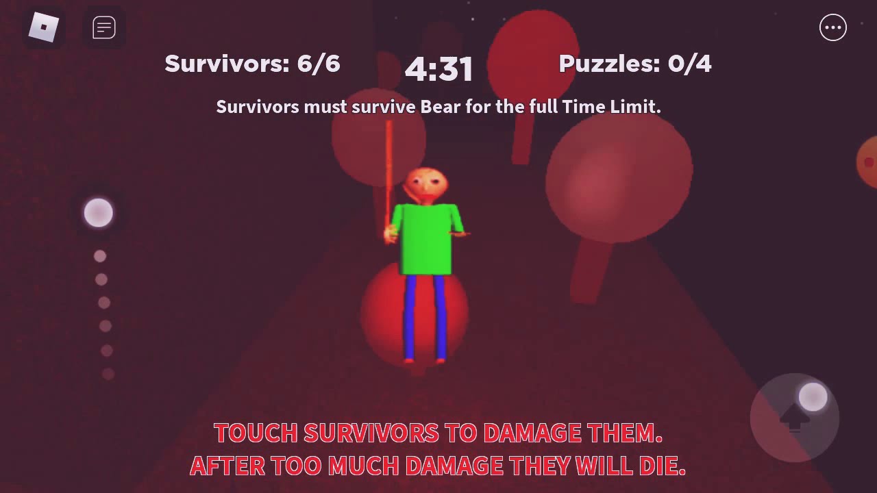 Jugando como baldi Bear (alpha) roblox - YouTube