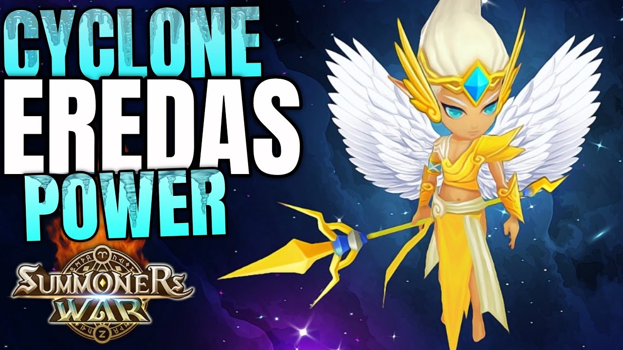 Eredas Cyclone Cleave Power! - Summoners War - YouTube