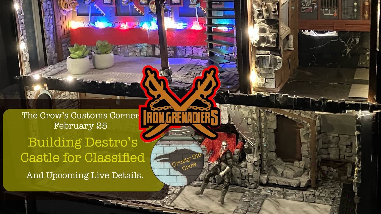 The Crow’s Customs Corner: Destro’s Castle for Classified Display and other news. - YouTube