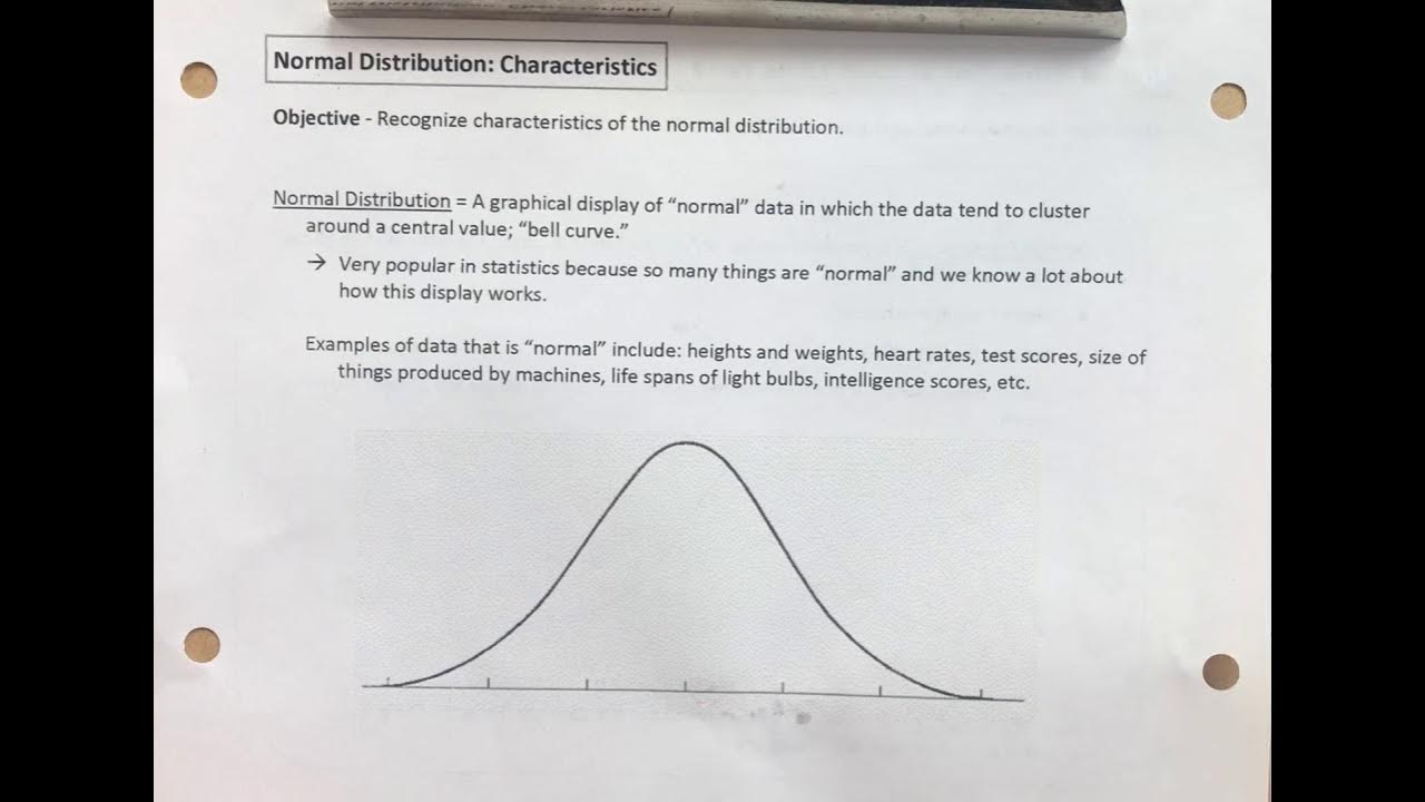 Normal Distribution: Characteristics - YouTube