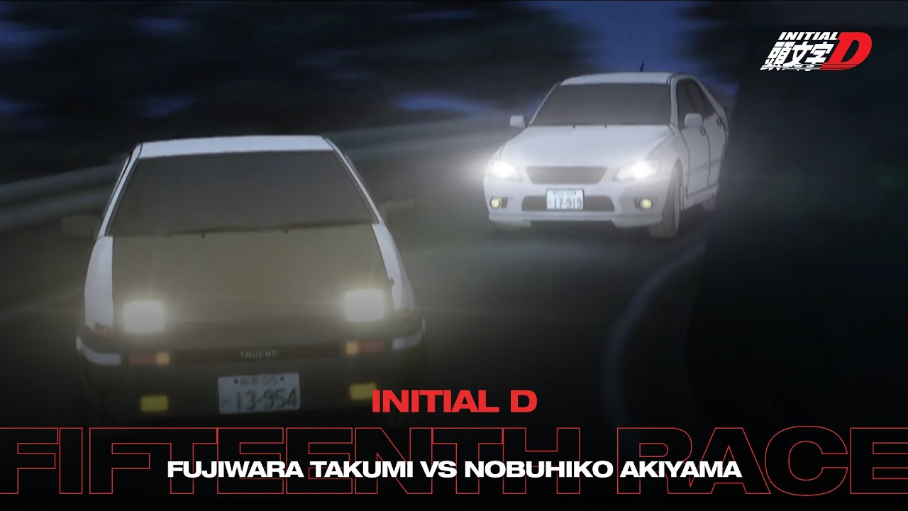 Initial d 15th Race | Takumi Fujiwara vs Nobuhiko Akiyama [Original ...