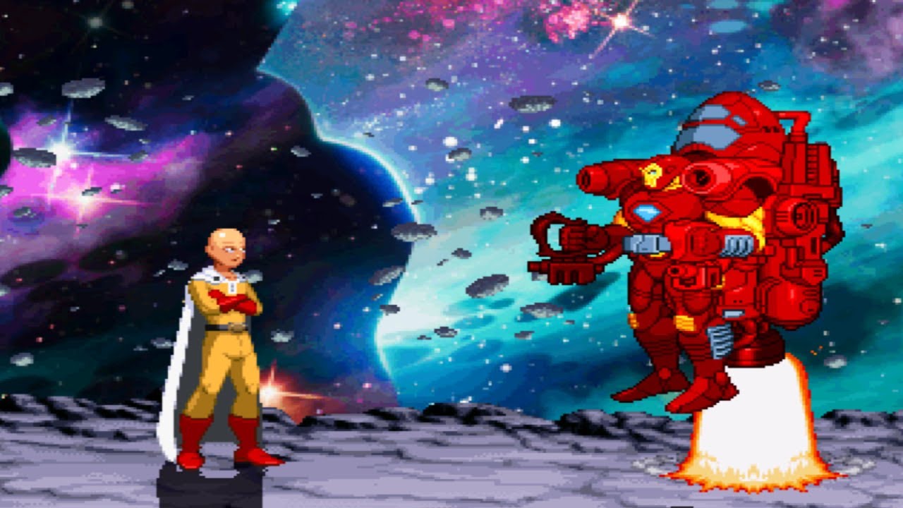 SAITAMA vs IRON MAN - Super Epic Fight😤 One Punch Man vs Marvel Mugen ...