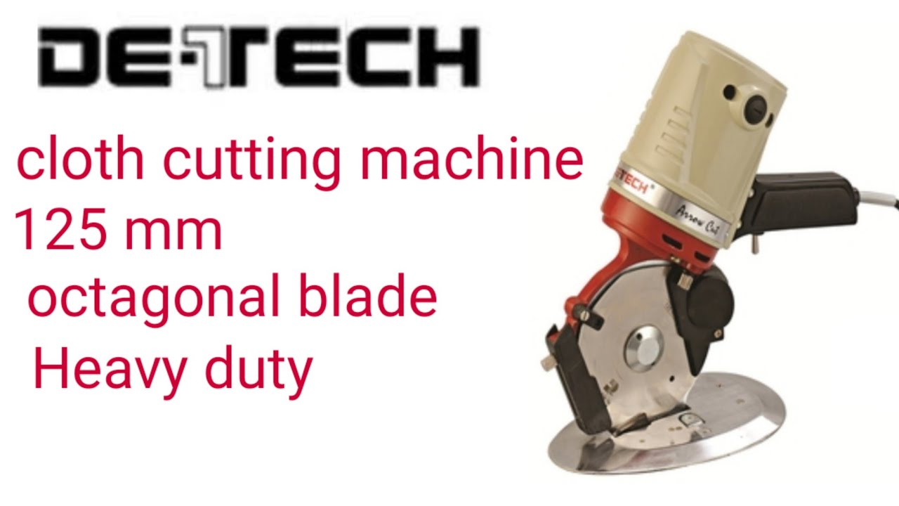 Dtech cloth cutting machine 125 mm (round knife) कपड़ा काटने की मशीन 125mm - YouTube