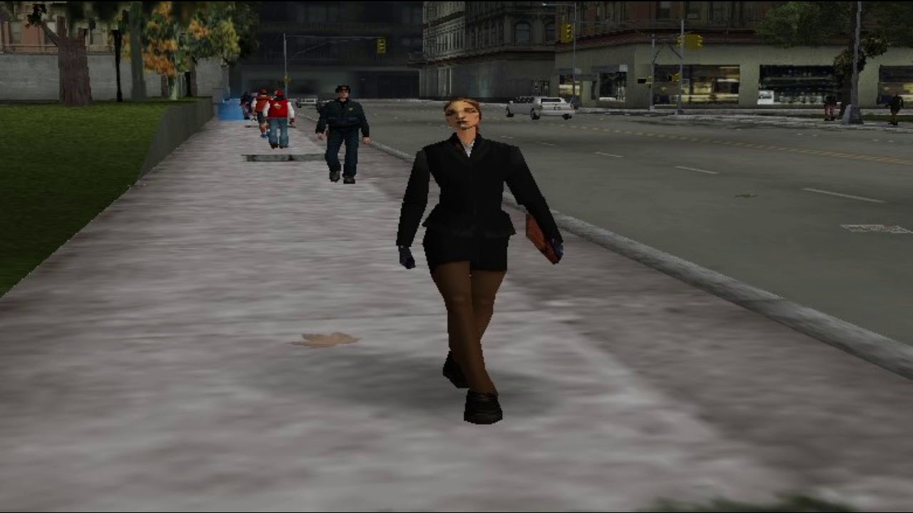 GTA 3 Ped Quotes - White Female W/ Black Outfit and Purse - YouTube