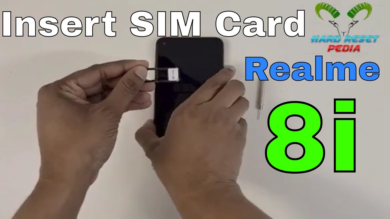 Realme 8i Insert The SIM Card - YouTube