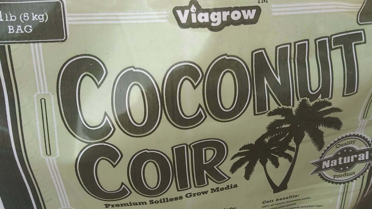 Coconut coir from Viagrow. - YouTube
