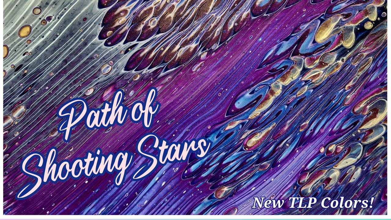 Path of Shooting Stars 🌠 Acrylic Wandering Straight Pour Featuring New ...