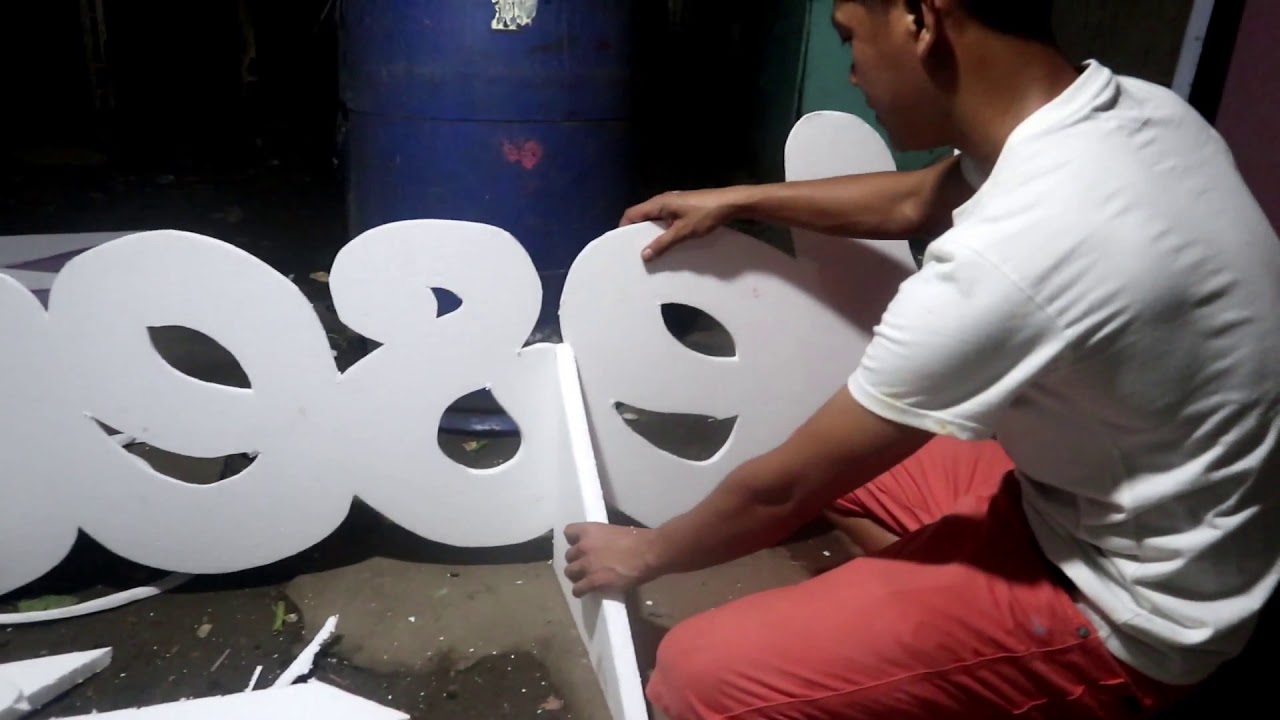 How to make styro standee l TAGALOG vl paano ba pinapatayo ang styro ...